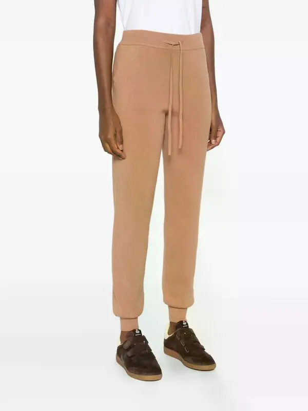TWINSET Knitted Drawstring Trousers With Cuffed Hems