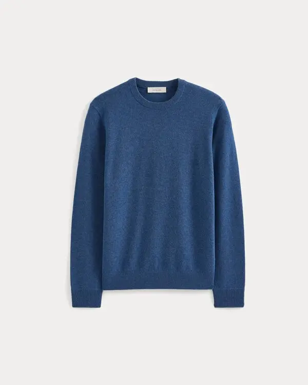 Everlane Cashmere Crew Neck Sweater - Heathered Blue