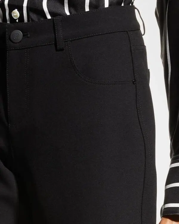 Lafayette 148 New York Mercer Acclaimed Stretch Mid-rise Skinny Jeans - Black