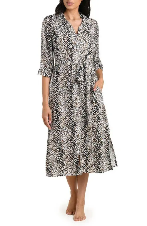 La Blanca Wild Whispers Shirtdress - Taupe