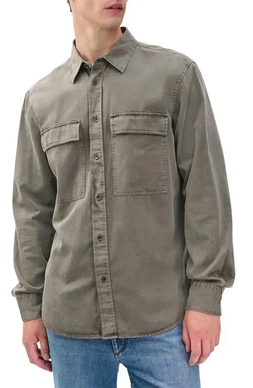 Rag & Bone Finch Cotton & Lyocell Button-up Overshirt