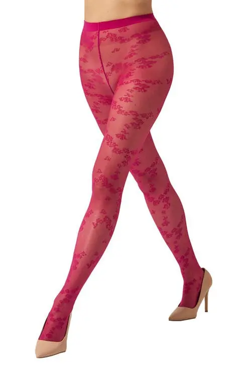 Wolford Floret Tights - Ruby