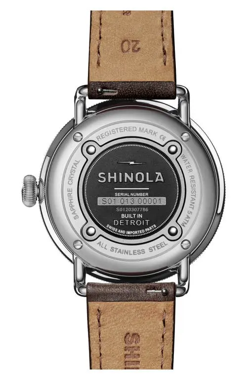 Shinola Canfield Strap Watch - Dark Olive