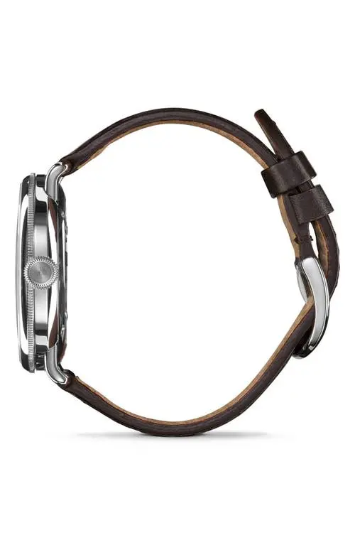 Shinola Canfield Strap Watch - Dark Olive