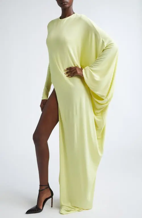 TOM FORD Cutout Draped Long Sleeve Jersey Gown - By040 Cream