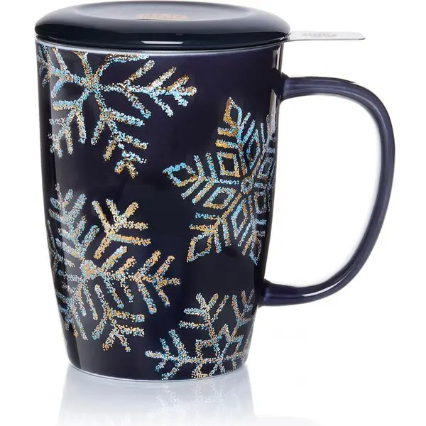 PALAIS DES THES Holiday Tea Infuser Mug - Black
