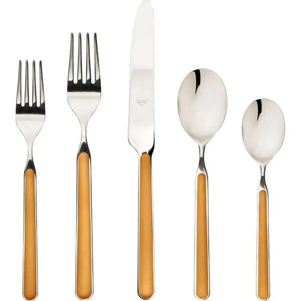 MEPRA Fantasia Flatware Set20 Pieces - Mustard