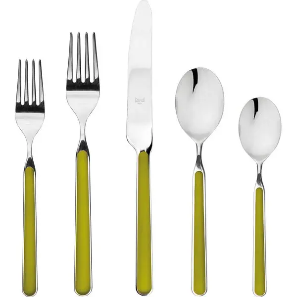 MEPRA Fantasia Flatware Set20 Pieces - Olive-green
