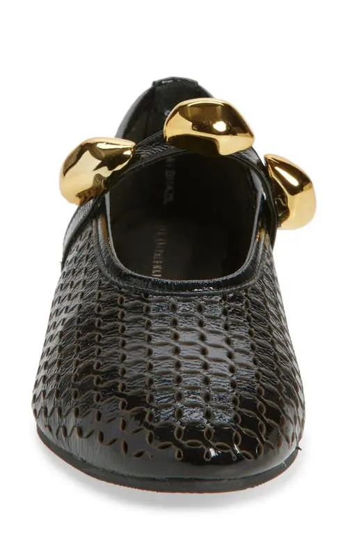 KOKO + PALENKI Shia Mary Jane Flat - Black Leather