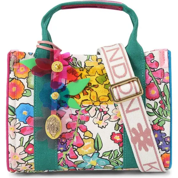 Kurt Geiger Southbank X-small Canvas Tote - Open White/multi