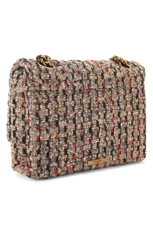 Kurt Geiger Large Kensington Metallic Tweed Shoulder Bag