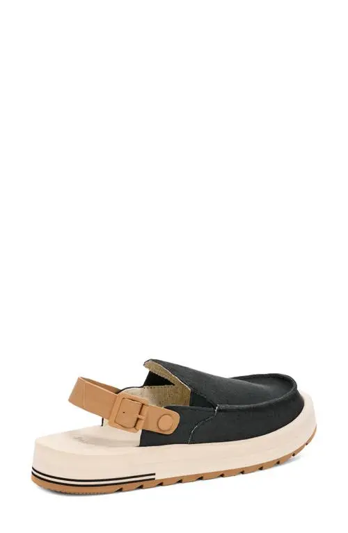 Sanuk Donna Mesa Slingback Mule - Black