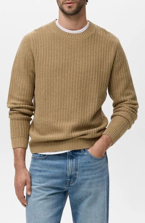 Mango Crewneck Cotton Sweater