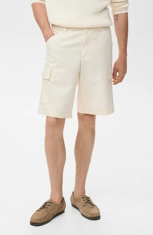 Mango Cotton-blend Bermuda Cargo Shorts