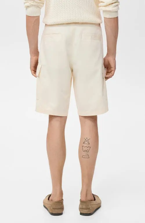 Mango Cotton-blend Bermuda Cargo Shorts