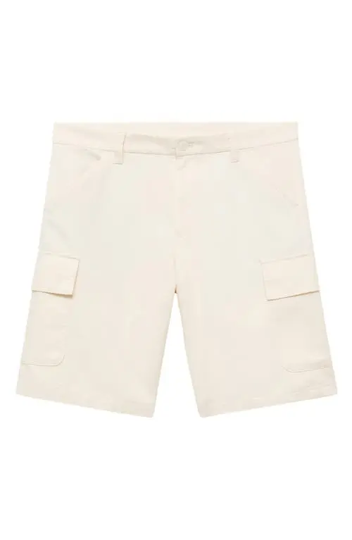Mango Cotton-blend Bermuda Cargo Shorts