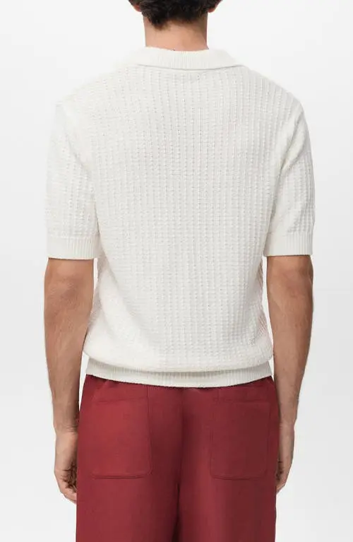 Mango Johnny Collar Polo Sweater