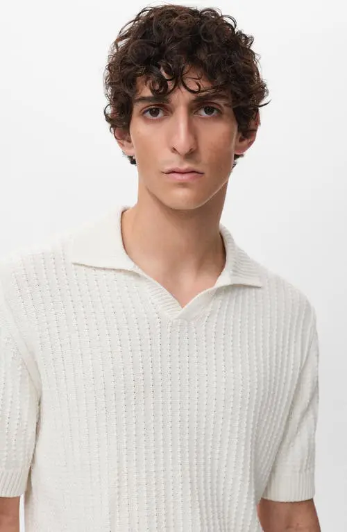 Mango Johnny Collar Polo Sweater
