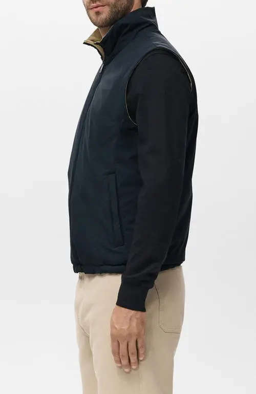 Mango Reversible Water-repellent Vest - Navy