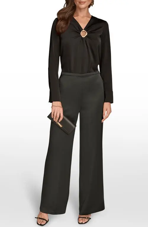 Donna Karan New York Wide-leg Satin Pants