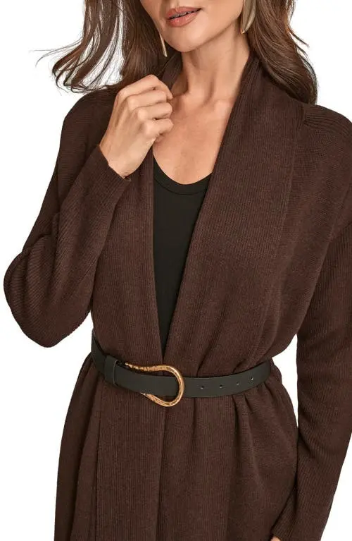 Donna Karan New York Belted Longline Cardigan