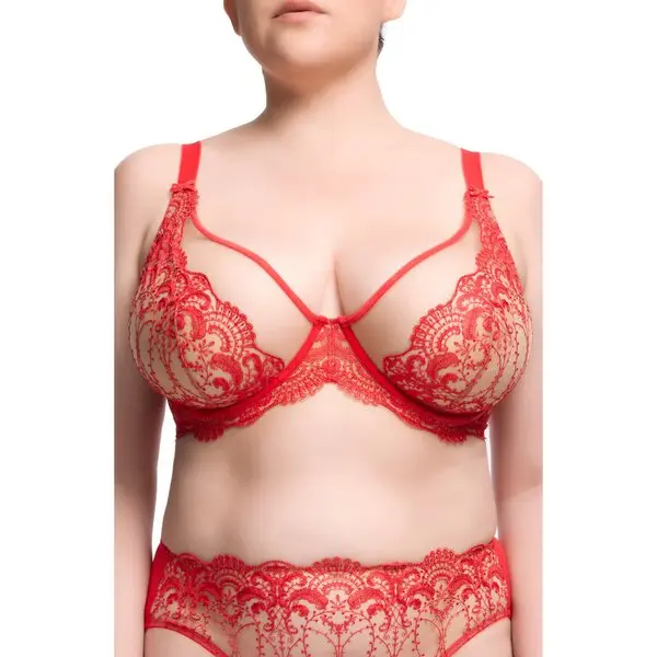 DITA VON TEESE Nom De Plume Curve Underwire Bra - Flame