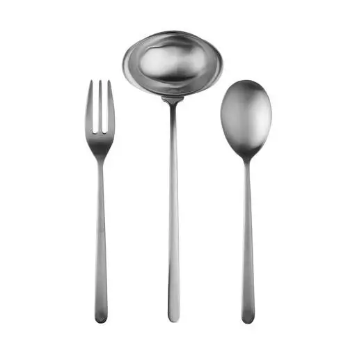MEPRA Linea Serving Set3 Pieces - Ice Silver