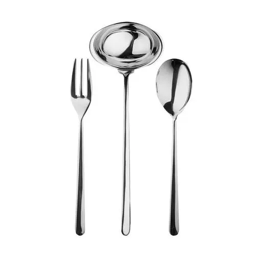 MEPRA Linea Serving Set3 Pieces - Silver