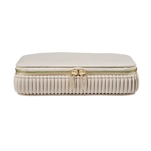 Wolf Bella Jewellery Zip Case - Bone