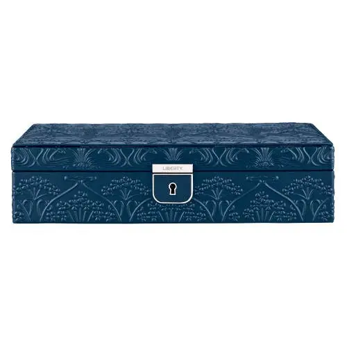 Wolf Liberty Jewelry Box - Navy