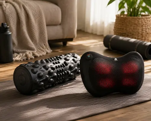 PURSONIC Vibrating Foam Roller & Shiatsu Neck Massager