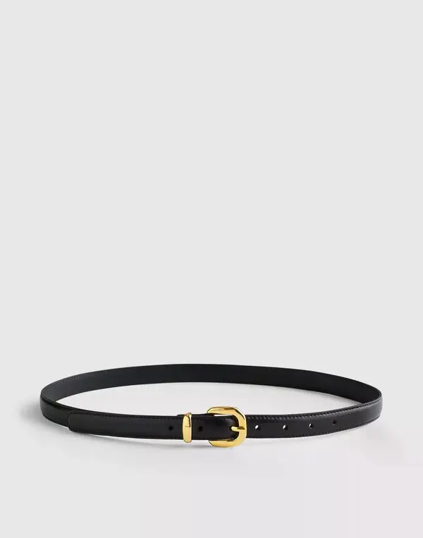 Madewell Skinny Leather Belt - True Black