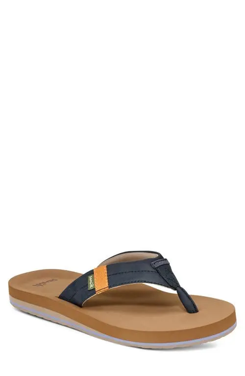 Sanuk Sawyer Flip-flop - Navy Retro