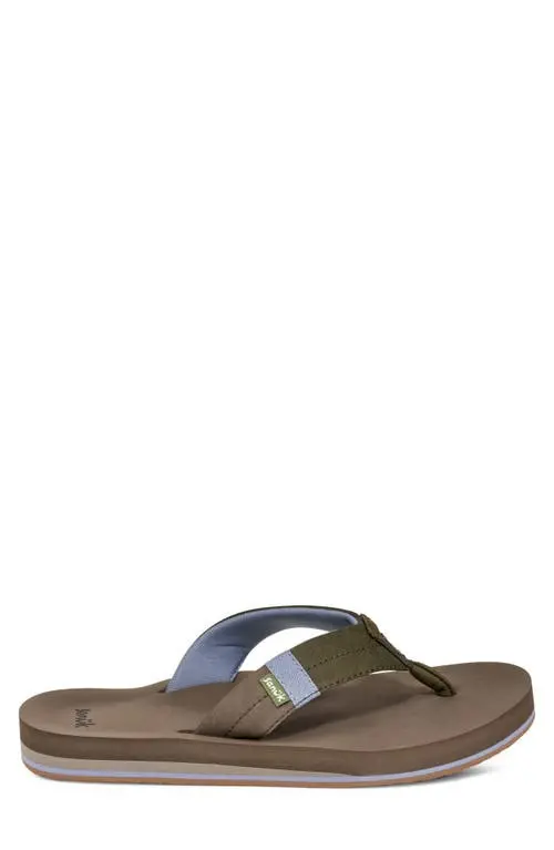 Sanuk Sawyer Flip-flop - Olive