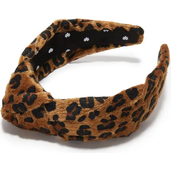 Lele Sadoughi Knotted Faux Calf Hair Headband - Leopard