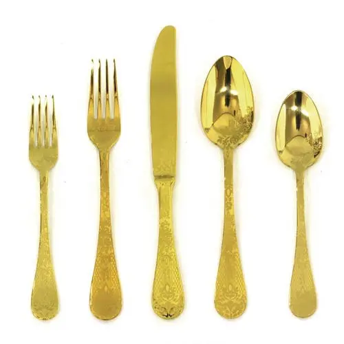 MEPRA Casablanca Flatware Set20 Pieces - Gold