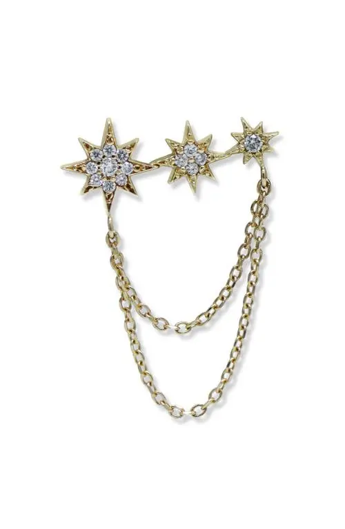 Anzie Morgan North Star Drop Earrings - Gold Right