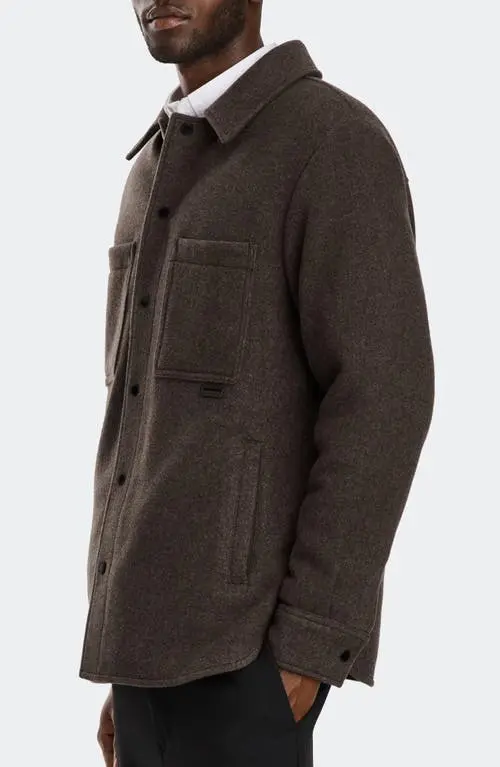 Canada Goose Atikinson Wool-blend Shirt Jacket - Heather Espresso-brun Chin