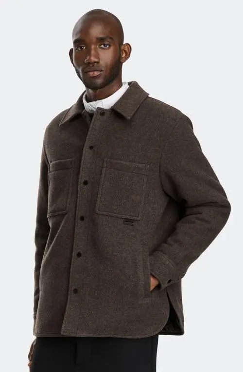 Canada Goose Atikinson Wool-blend Shirt Jacket - Heather Espresso-brun Chin
