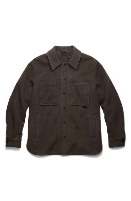 Canada Goose Atikinson Wool-blend Shirt Jacket - Heather Espresso-brun Chin