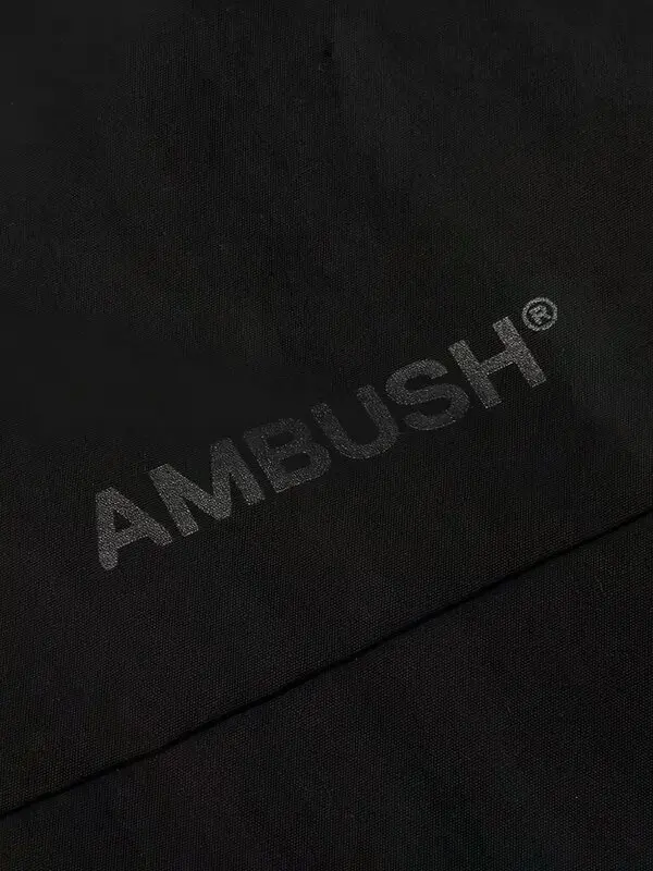 AMBUSH Logo-detail Shirt Jacket - Black