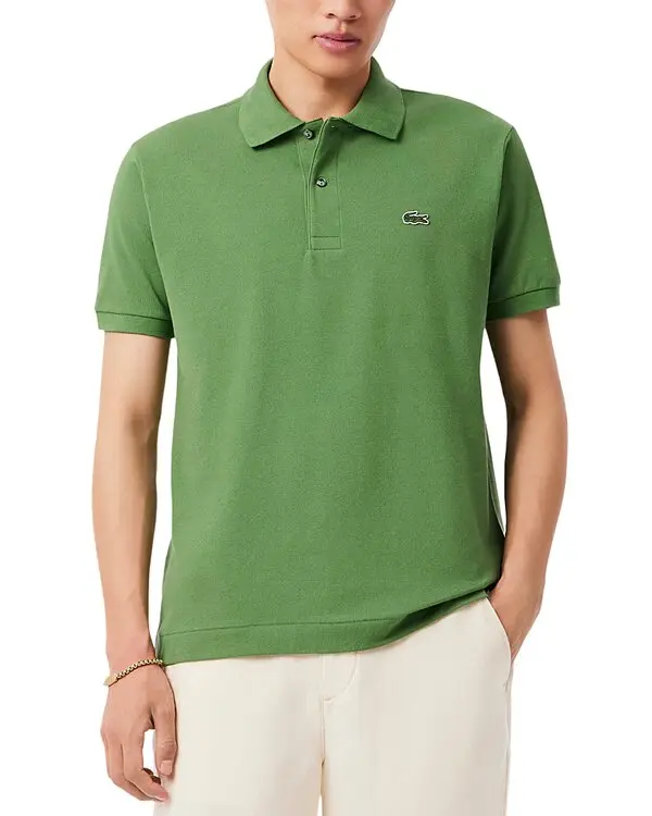 Lacoste Classic Cotton Pique Fashion Polo Shirt - Lamb's Lettuce