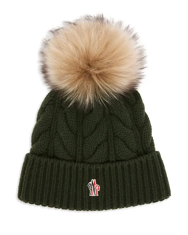 Moncler Knit Beanie - Dark Green