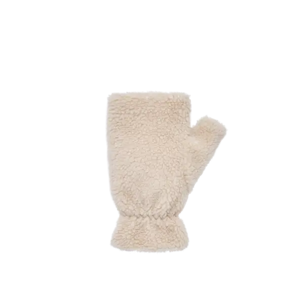 Moncler Teddy Fingerless Gloves - Beige