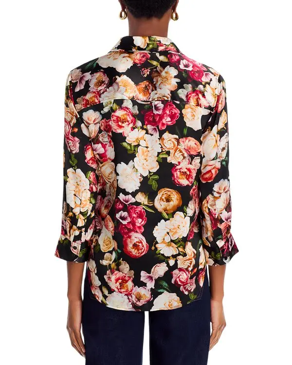 L'Agence Dani Floral Silk Blouse