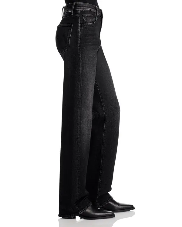 MOTHER The Rambler High Rise Zip Heel Jeans - Keep It Sharp