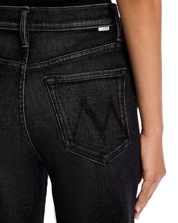 MOTHER The Rambler High Rise Zip Heel Jeans - Keep It Sharp