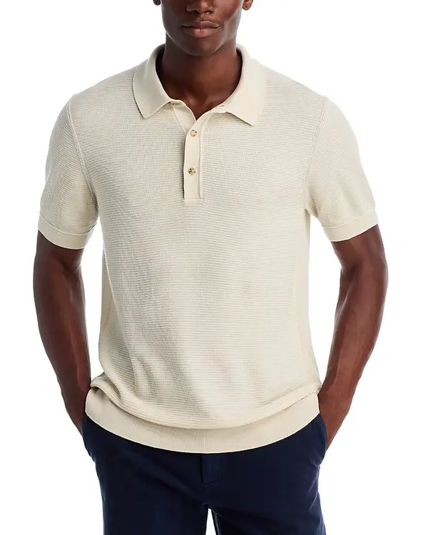 BOSS Iannoti Knit Polo Shirt - Open White
