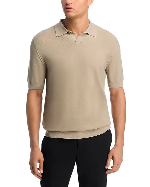 BOSS Camel Immago Short Sleeve Polo Sweater - Beige/ Khaki