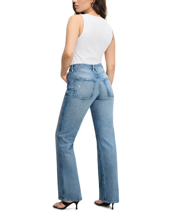 Good American Good Standard Petite Bootcut Jeans